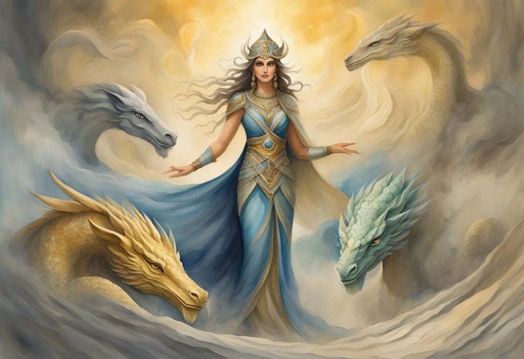 Mesopotamian Goddess Tiamat (Mother of the Gods) - witchymagicks.com